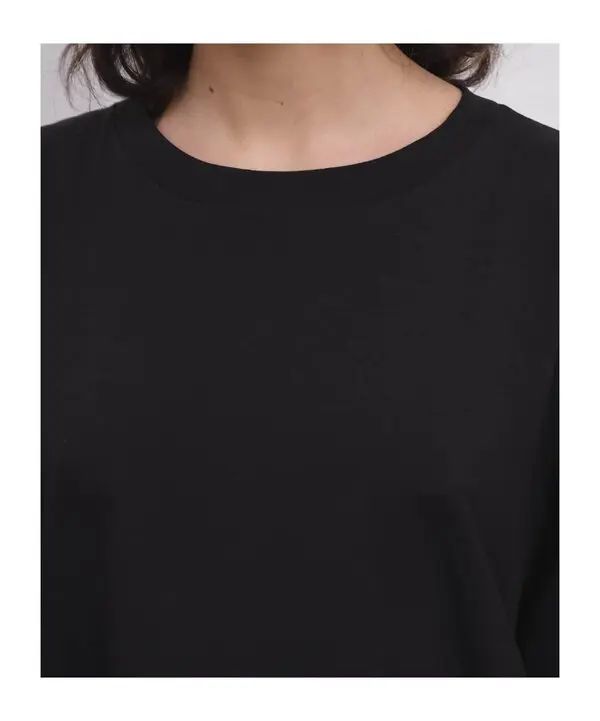 BASERANGE Short-sleeved Ribbed Knit T-shirt