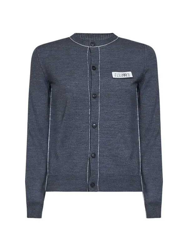 MAISON MARGIELA Button-front Knit Cardigan - Grey