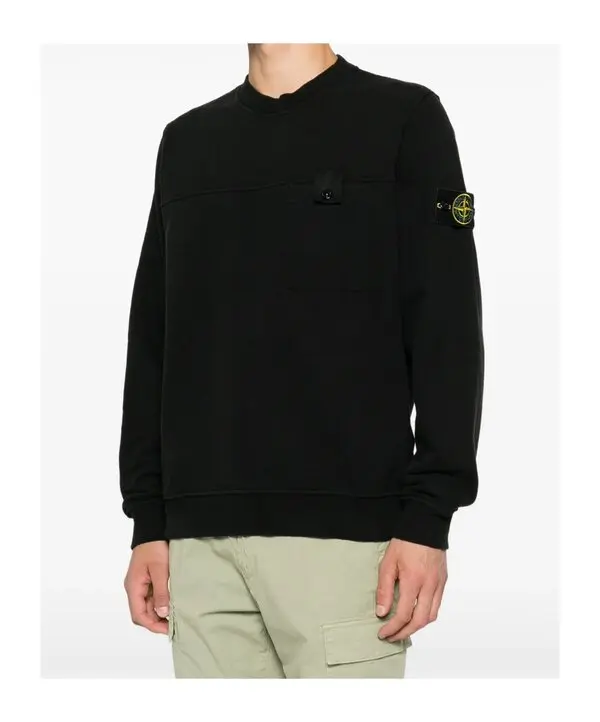 Stone Island Crew-neck Sweatshirt - Black