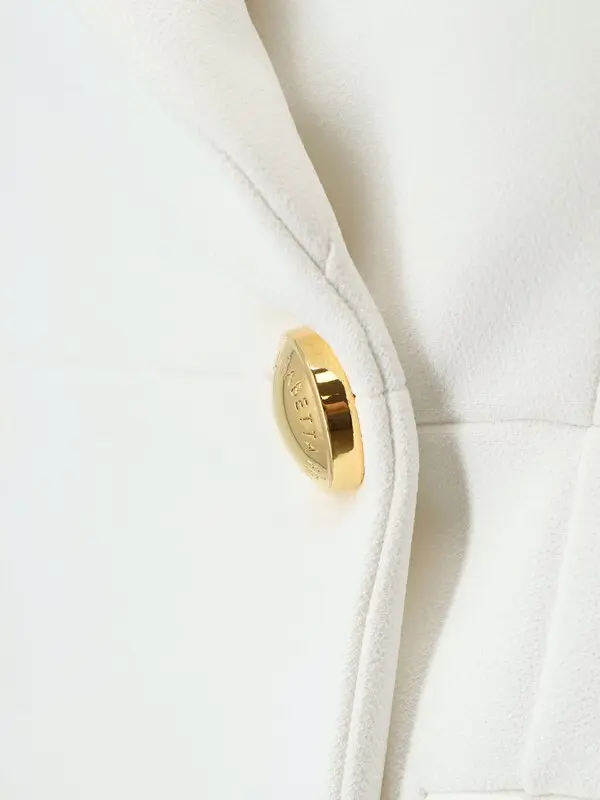 Elisabetta Franchi Double-breasted Blazer In Stretch Crêpe