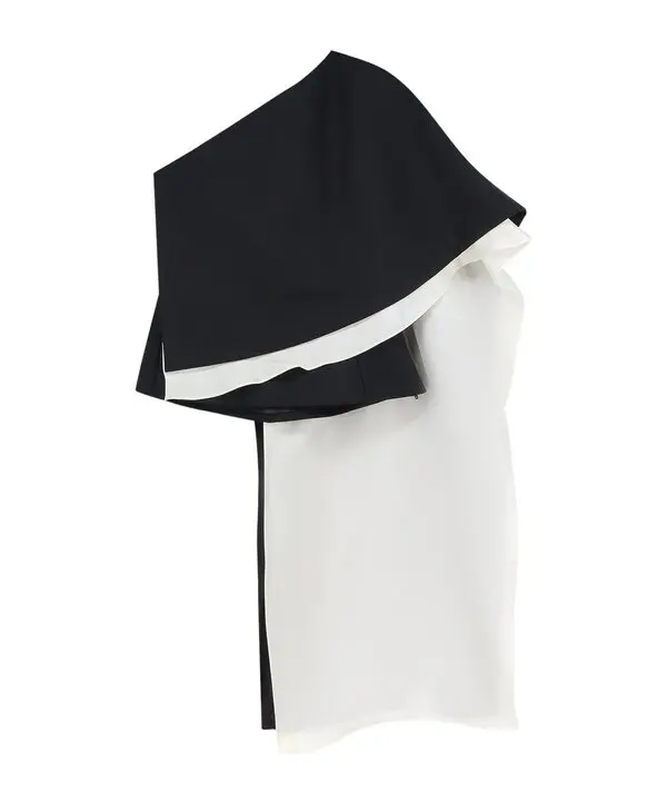RÓHE One-shoulder Top - Black