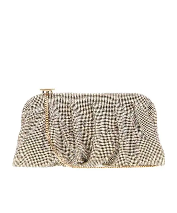 Benedetta Bruzziches Venus Crystal-embellished Clutch Bag - Nude