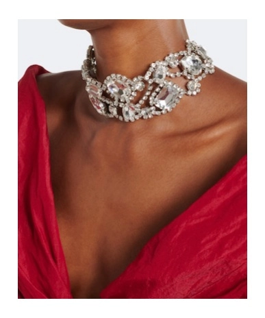 Magda Butrym Crystal Embellished Statement Necklace
