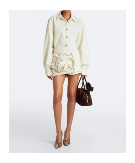 Magda Butrym Floral Knit Mini Skirt