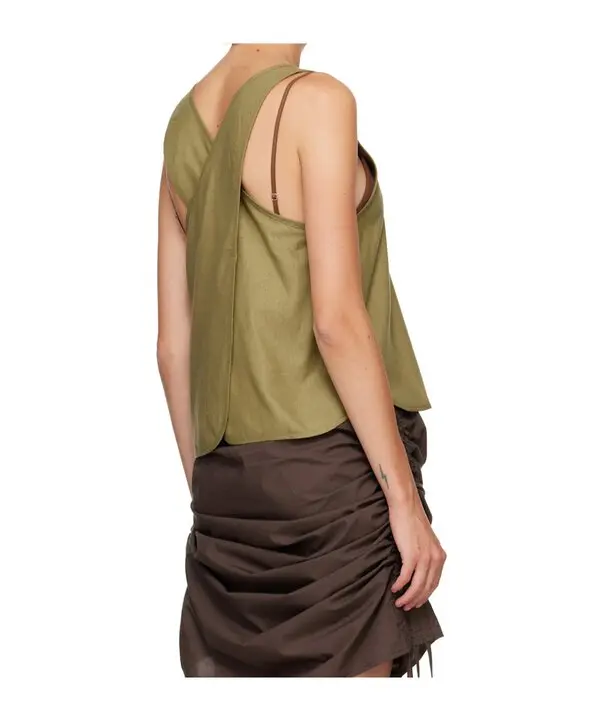 BASERANGE Sleeveless Round Neck Top