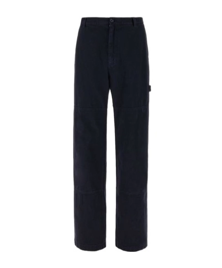 Dolce & Gabbana Dolce Gabbana Logo Plaque Straight Leg Pants - Black