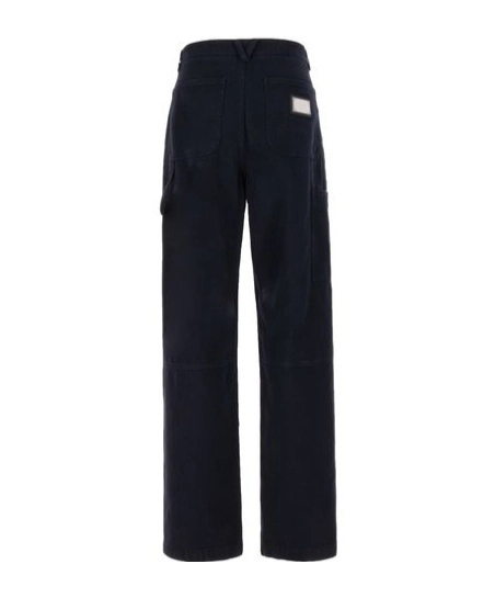 Dolce & Gabbana Logo Plaque Straight Leg Pants