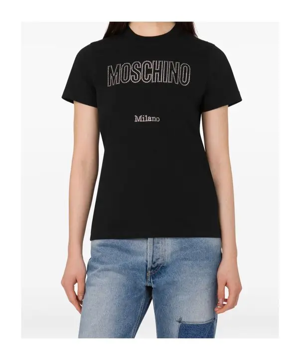 Moschino Rhinestone Logo T-shirt