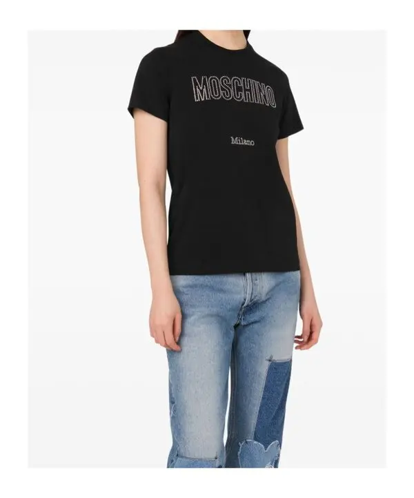 Moschino Rhinestone Logo T-shirt