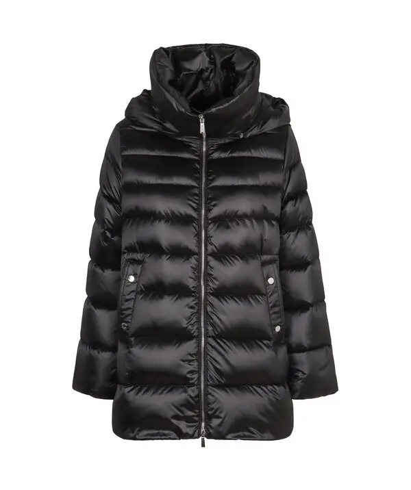 MOORER Natalia Hooded Down Jacket - Black
