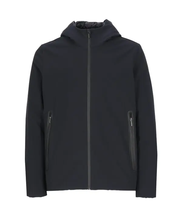 RRD Zip-up Straight Hem Down Jacket - Black