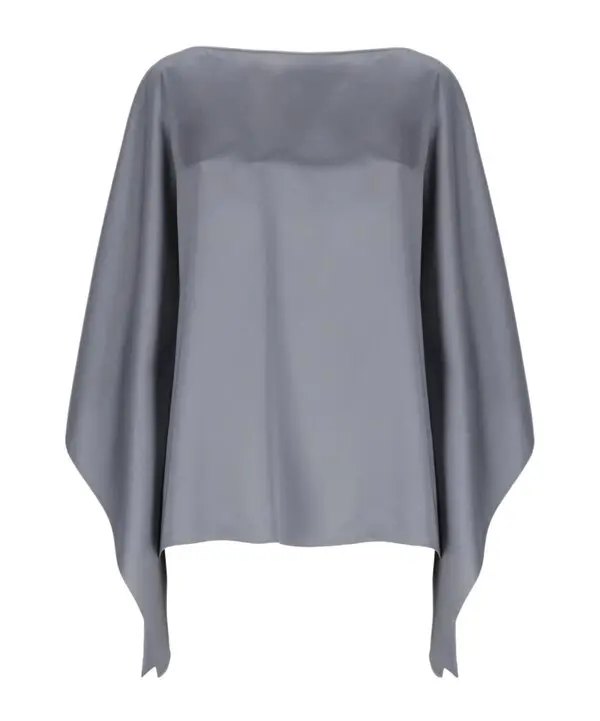 LANVIN Boat Neck Caftan Top - Gray
