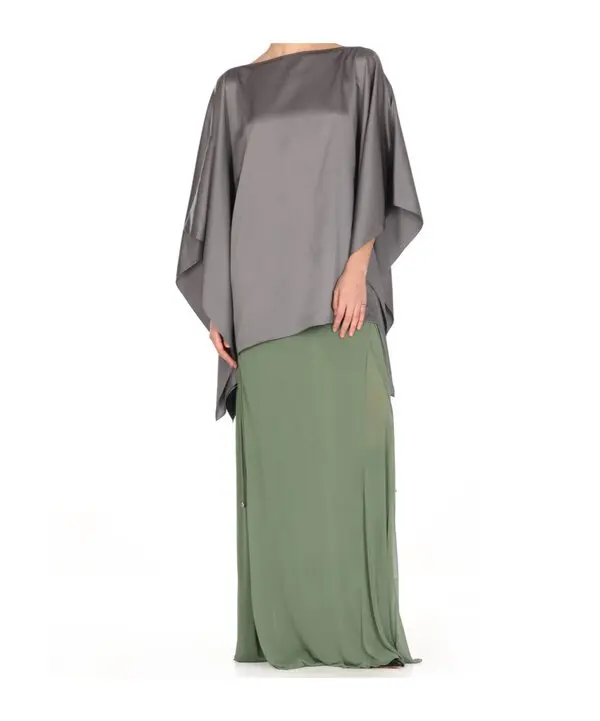 LANVIN Boat Neck Caftan Top
