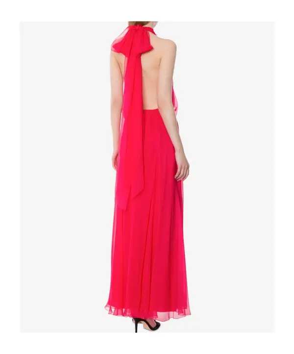 Alberta Ferretti Halterneck Maxi Dress