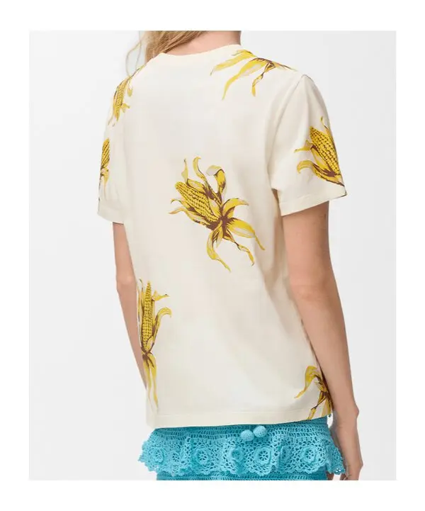 Loewe Corn Print Cotton T-shirt
