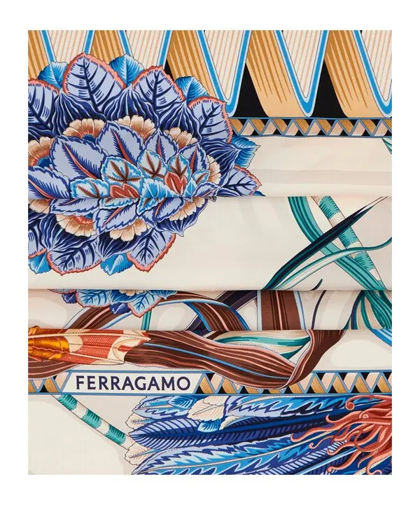 FERRAGAMO Giada Print Silk Scarf