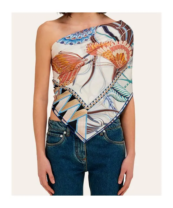 FERRAGAMO Giada Print Silk Scarf