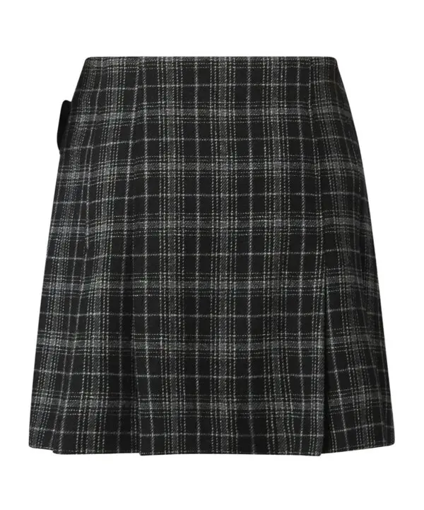 Pinko Plaid Midi Skirt