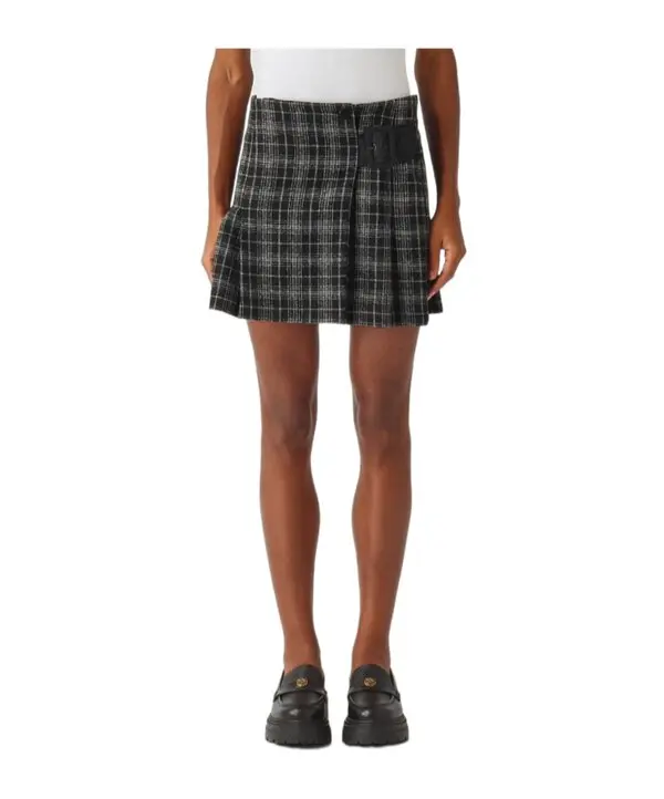 Pinko Plaid Midi Skirt