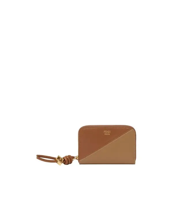 Fendi Mini Cartera Con Cierre En El Contorno Ff Diamonds - Brown