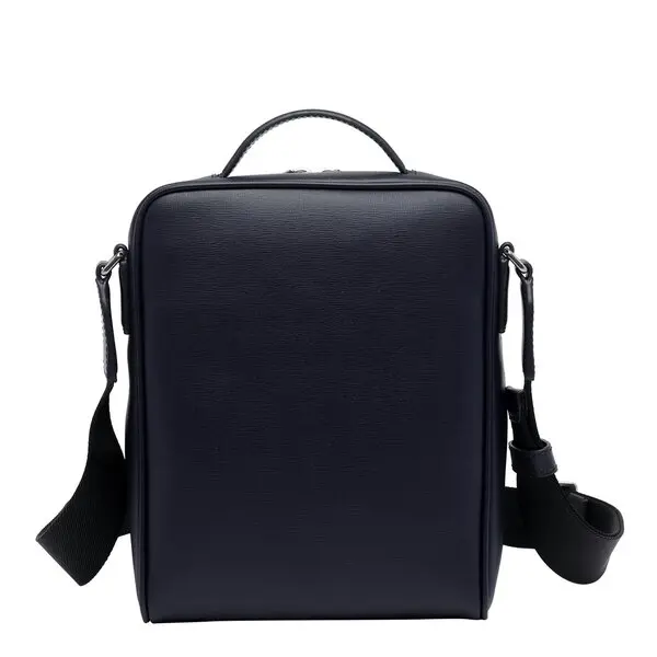 Bally Logo Printed Zip-up Messenger Bag