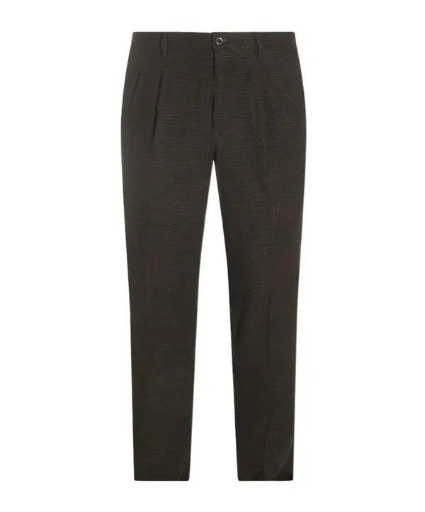 Incotex Pleated Straight-leg Trousers - Black