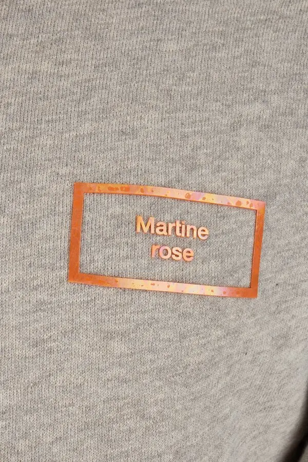 Martine Rose Logo Detailed Drawstring Hoodie