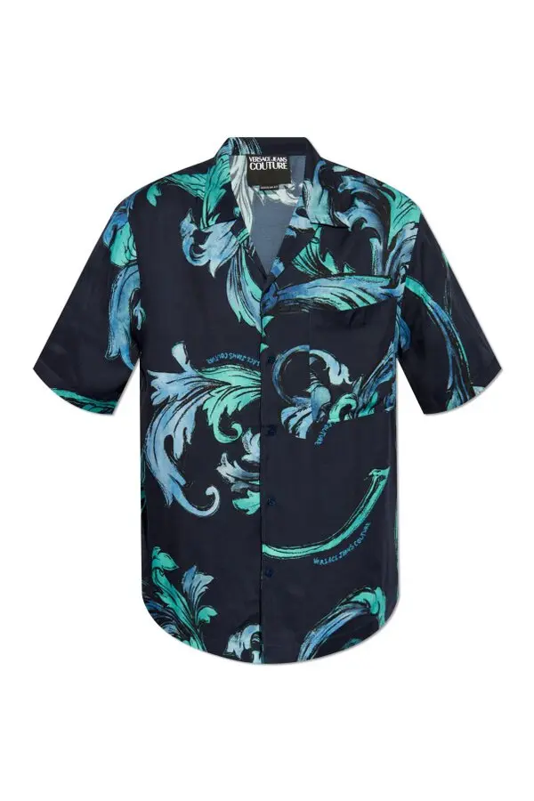 Versace Baroque Print Shirt - Black