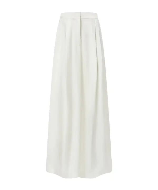 Pinko Pleated Wide-leg Trousers - White