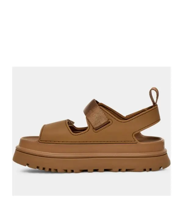 UGG Golden Glow Logo-embossed Touch-strap Sandals