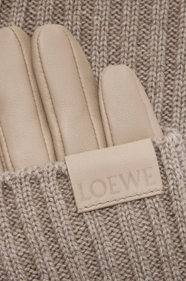 Loewe Ribbed Panel Gloves