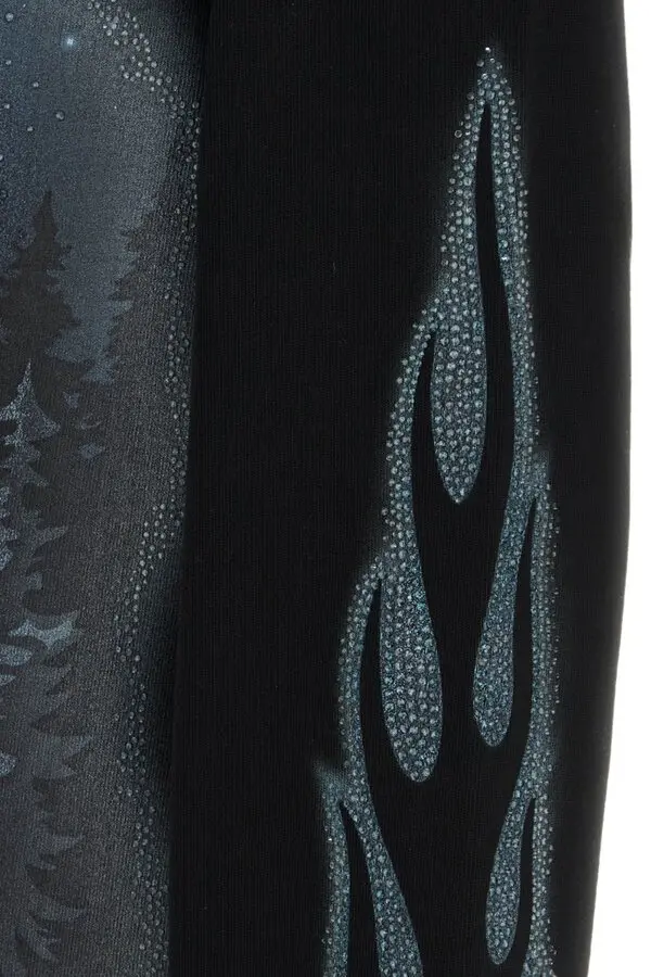 Amiri Wolf Moon Printed Long-sleeved T-shirt