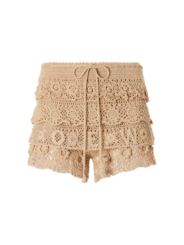 Loewe Crochet Shorts - Light Brown