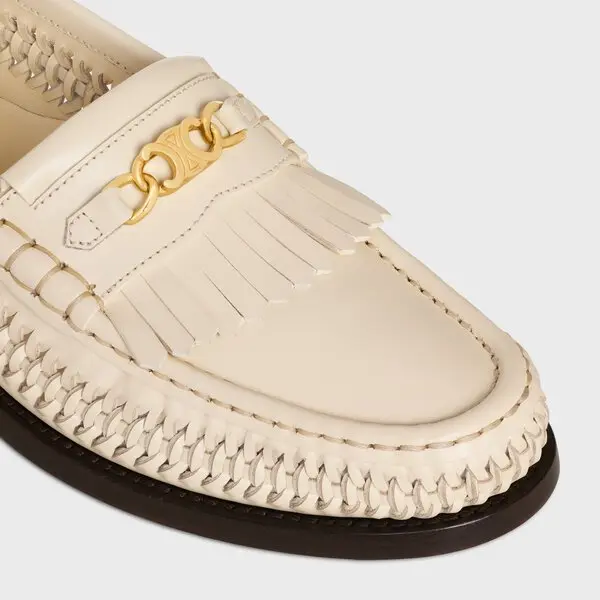 Celine Luco Braided Loafer In Calfskin