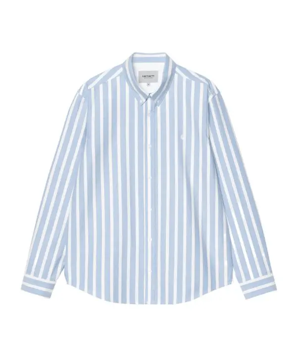 Carhartt Work In Progress L/s Deven Shirt - Bleaching/white