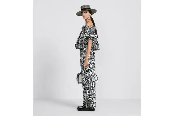 Dior Off-shoulder Printed Top