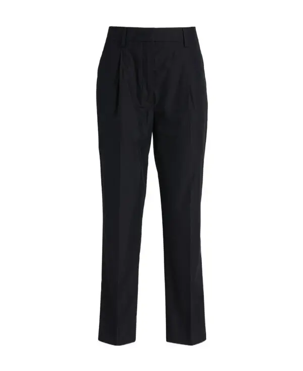 Prada High Waist Straight Leg Pants - Black