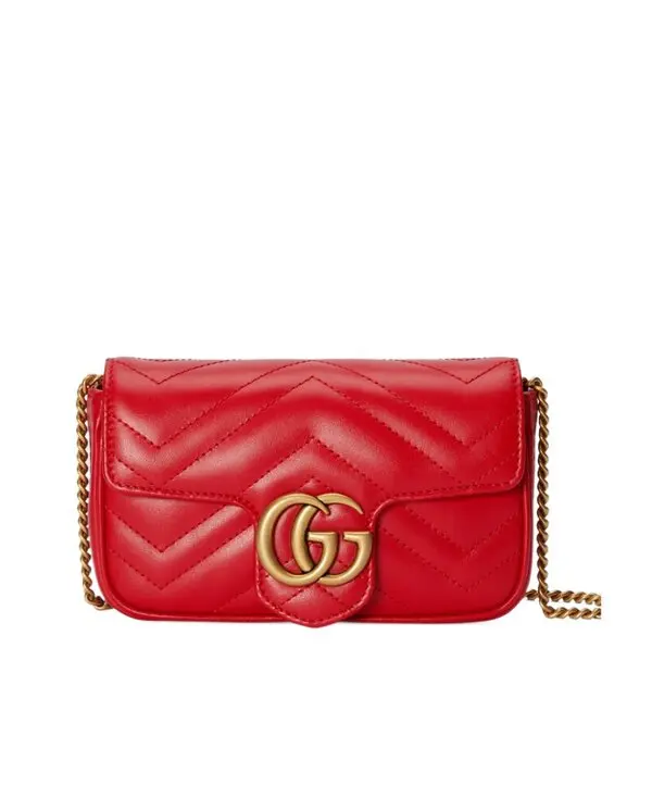 Gucci Marmont Shoulder Bag - Red