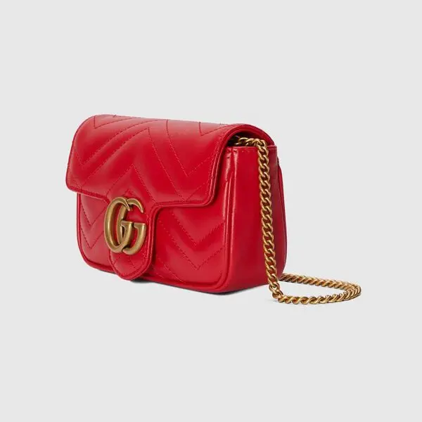 Gucci Marmont Shoulder Bag - Red