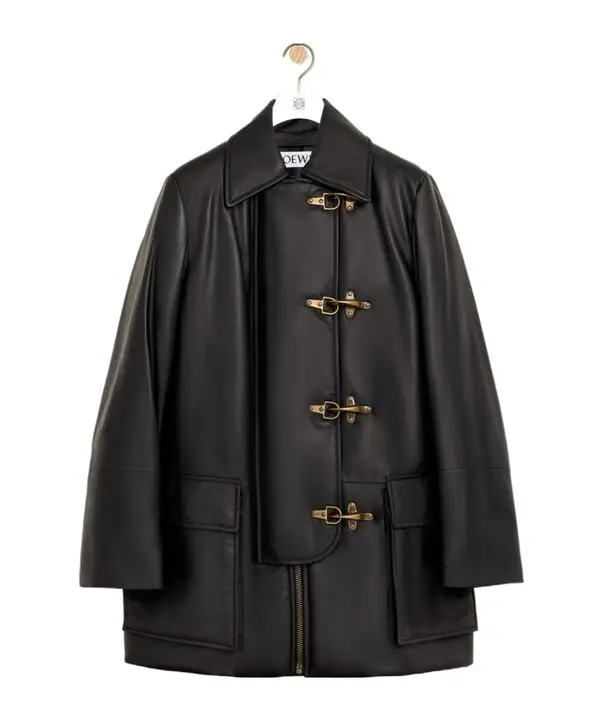Loewe Long-sleeved Coat - Black