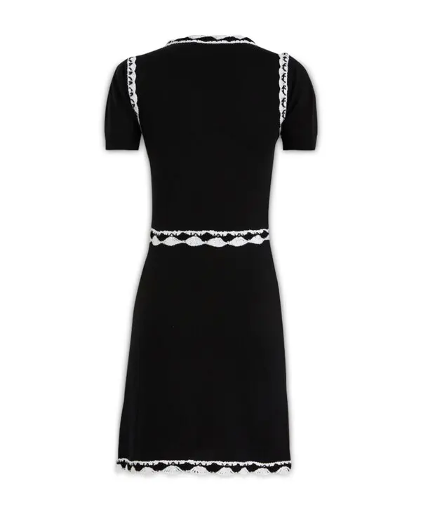 Moschino Lace Trim Knit Dress