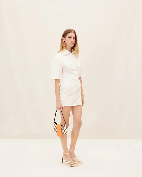 Jacquemus Draped Mini Shirt Dress