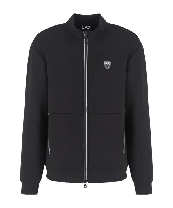 EA7 Logo-appliqu Sweatshirt - Black