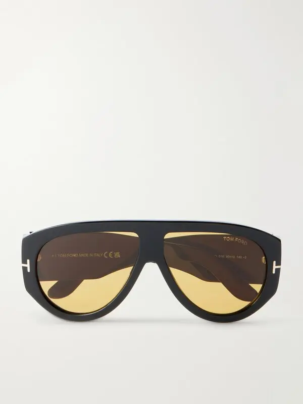 TOM FORD Bronson D-frame Acetate Sunglasses - Brown