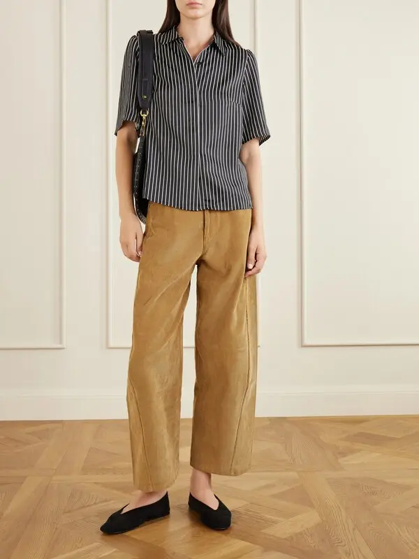 Maria Mcmanus Crescent Corduroy Wide-leg Pants