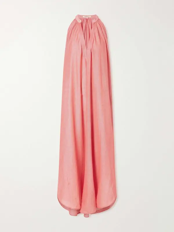 MARRAKSHI LIFE The Halter Cotton Maxi Dress - Red