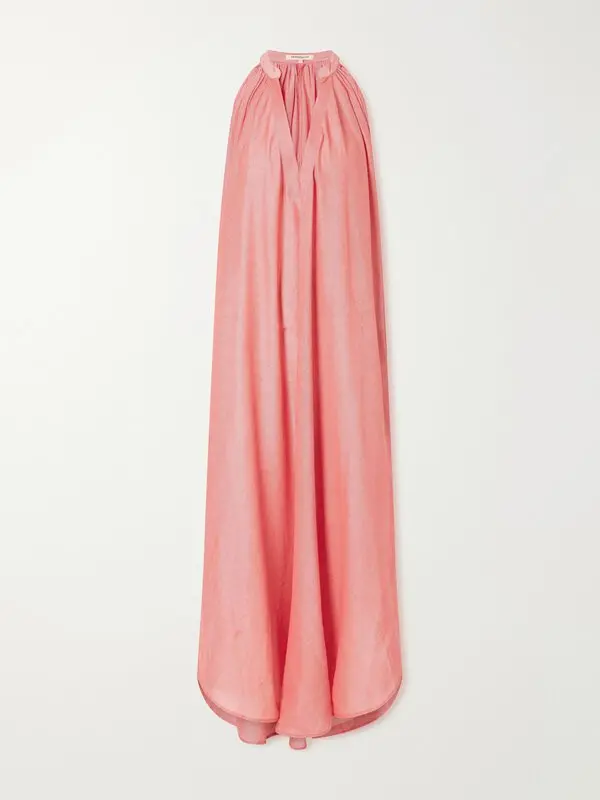 MARRAKSHI LIFE Halterneck Cotton Maxi Dress - Red