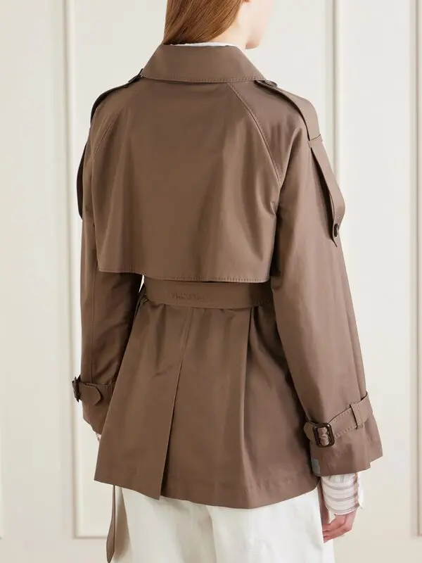 Max Mara Double-breasted Cotton-blend Twill Trench Coat