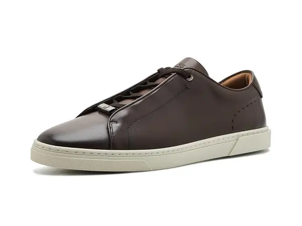 BOSS Gary Leather Sneakers Shoes Dark - Brown