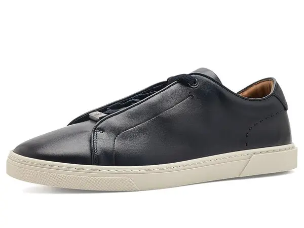 BOSS Gary Leather Low-top Sneakers - Dark Blue